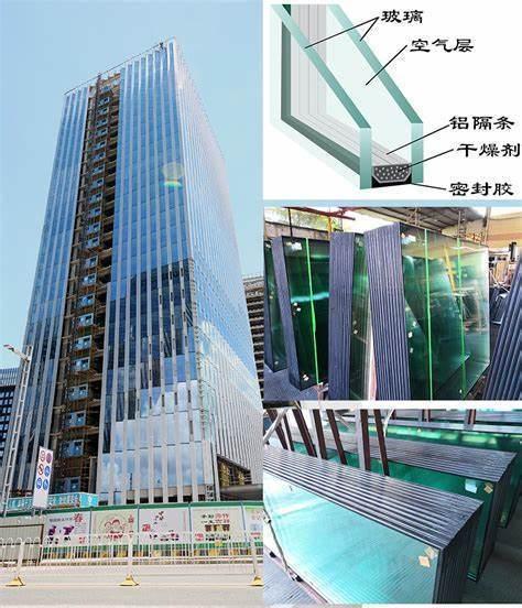 Qingdao Custom Size Curtain Inside Between Insulated Glass Panels Prices for Room Divider Wall