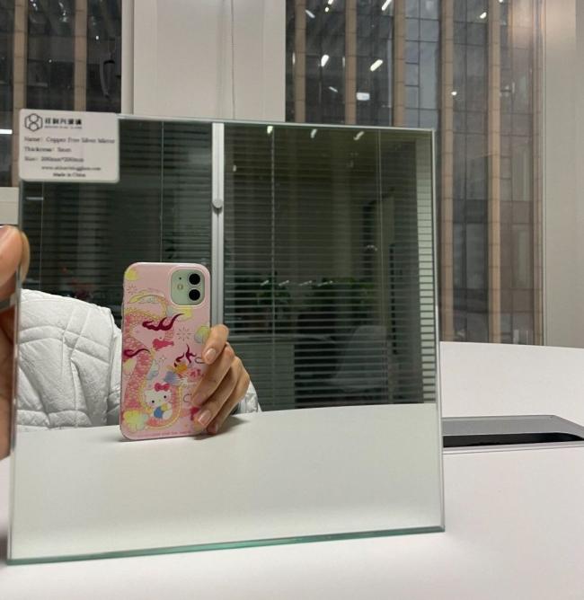 Frameless Beveled Edge Glass Mirror