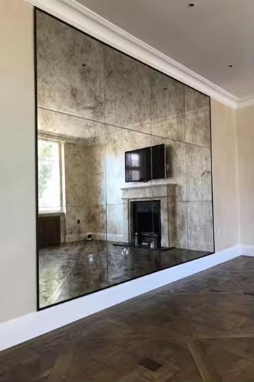 Decorative Living Room Wall Design Mirror Antique Mirror Wall Tile