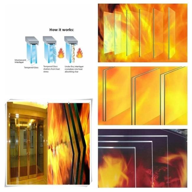 4mm 5mm Microcrystalline Ceramic Heat-Resistant Glass Used as Fireplace Door Fireplace Glass Doors