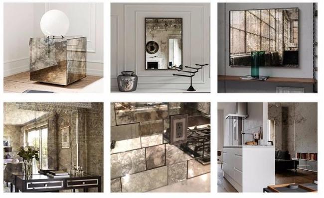 2mm-10mm Polishing Beveling Mirror Tiles Customized Vintage Glass Mirror Antique Mirror