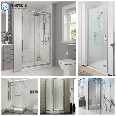 Cina Esterno Personalizzazione 6mm Luxury Unit Grandi bancarelle d'angolo Full Frame Doccia scorrevole in vendita