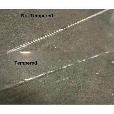 China Plat gepolijst rand 6mm Meubel gevel gehard glas voor op maat gemaakte aanvraag Te koop
