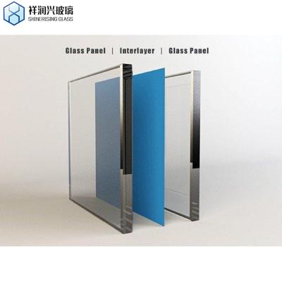 China Estrutura sólida 6,38 mm/8,38 mm Vidro laminado de cor clara para escadas/portas de edifícios à venda