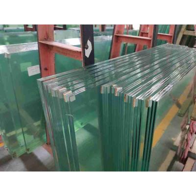 China Transparent Glass Balcony Staircase Panel Tempered Glass Balustrade Railing Fence for sale