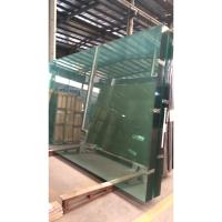 China 12mm Thick Laminated Tempered Glass Dining Table with Physically Tempered Technique for sale