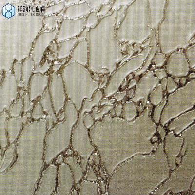 China Vidrio sólido de 4 mm de color tintado claro con figuras decorativas con patrones para la certificación CE en venta