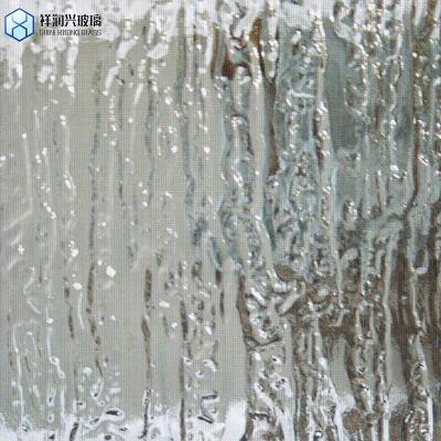China Vidrio sólido de 4 mm de color tintado claro con figuras decorativas con patrones para la certificación CE en venta