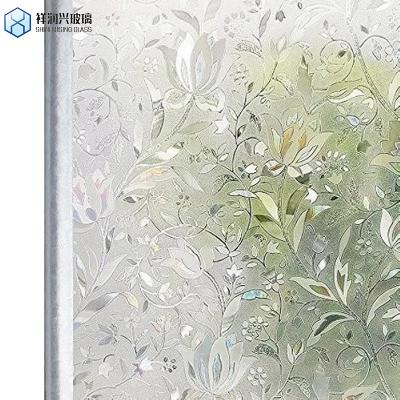 China Vidrio sólido de 4 mm de color tintado claro con figuras decorativas con patrones para la certificación CE en venta