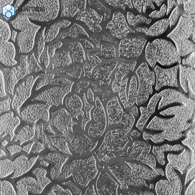 China Vidrio sólido de 4 mm de color tintado claro con figuras decorativas con patrones para la certificación CE en venta