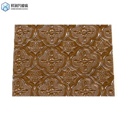 5mm Tinted Grey and Bronze Moru Glass Brown Embossed Glass 5 Years After-sales Service