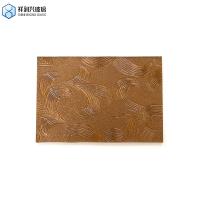 China Solid Structure Decorative Glass with Brown Embossed Design and 3mm 4mm 5mm Thickness for sale