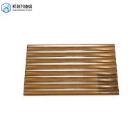 China Clear Brown Diamond Pattern Glass with Solid Structure and 5 Years After-sales Service for sale