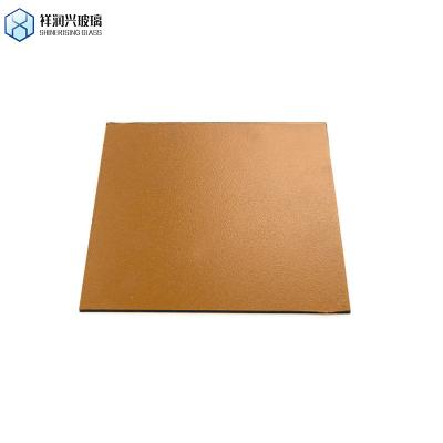 China 3mm 5mm 1830*2440 Shinerising Technology Pattern Glass Decorative Glass Wall Brown Embossed Glass for sale