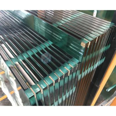 China Op maat gemaakt rechthoekig badkamer glas plank glas ultra helder gehard gelamineerd glas Te koop