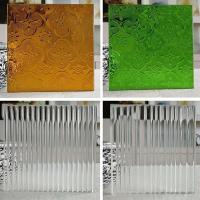 China Bathroom Decoration Glass with Solid Structure Decorative Pattern for sale