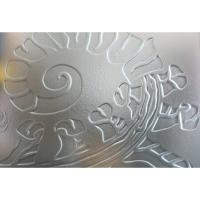 China Bathroom Decoration Glass with Solid Structure Decorative Pattern for sale