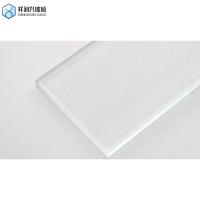 China Clear Pattern Tempered Glass Customized Request for Fluted Decorative Texture Glass for sale