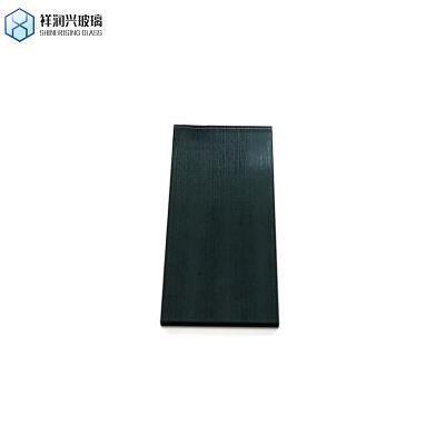 Cina Vetro a modello in rilievo decorativo nero trasparente temperato per decorazioni personalizzate in vendita