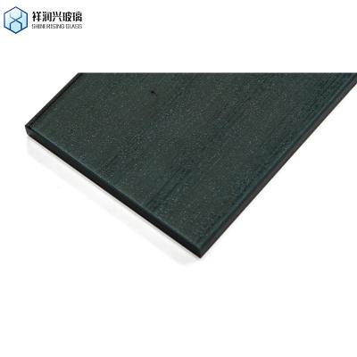 Cina Vetro a modello in rilievo decorativo nero trasparente temperato per decorazioni personalizzate in vendita