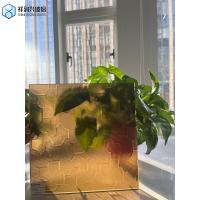 China Float Glass Bronze Flora Pattern Ultra Clear Karatachi Pattern Glass with Consumption for sale