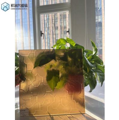Cina Vetro a disegno marrone 5 mm/6 mm bronzo grigio chinchilla vetro a figura per progetti finali in vendita