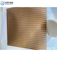 China Customization Brown/Bronze Color Patterned/Rolled/Figured Glass with Various Designs for sale