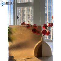 China Flat Polished Bronze Bamboo Patterned Glass for Customized Thickness Requirement for sale