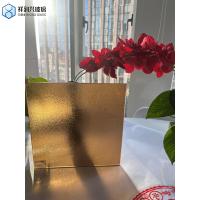 China Flat Polished Bronze Bamboo Patterned Glass for Customized Thickness Requirement for sale