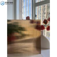 China Flat Polished Bronze Bamboo Patterned Glass for Customized Thickness Requirement for sale