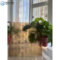 China Bronze Pattern Glass Panel for Building Customized Requirement and Size for sale