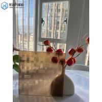 China Bronze Pattern Glass Panel for Building Customized Requirement and Size for sale