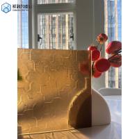 China Bronze Pattern Glass Panel for Building Customized Requirement and Size for sale