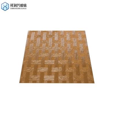 Cina Vetro galleggiante a modello Karatachi da 4 mm per edifici industriali in bronzo blu verde chiaro in vendita