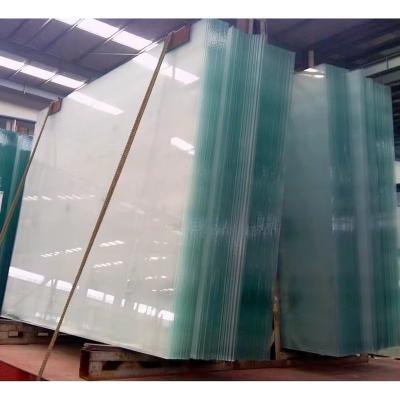 China Puerta de vidrio de borde pulido plano con patrón de refracción translúcida para la aprobación CE en Changhong en venta