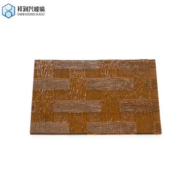 China Flat Polished Edge Modern Style Morgon Patterned Bronze Patterned Glass for Cathedral 5 for sale