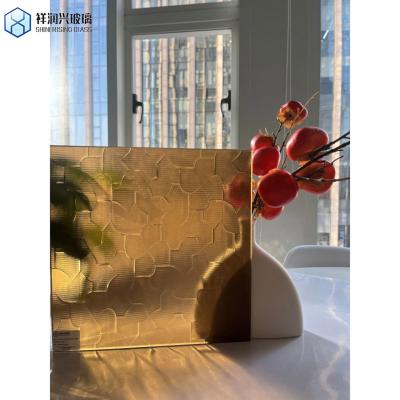 China 3mm 4mm 5mm 6mm Colored Textured Ultra Clear Patterned Glass Rain-B with Solid Color for sale