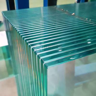 China Gebouwglas 8mm 10mm 12mm 15mm 19mm Custom Clear Fully Tempered Toughened Safety Glass Te koop