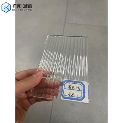 China Flat Polido 5mm Aqualite Padronizado Vidro Grão Rede Traingless Quadrados Irregulares Hishicross à venda