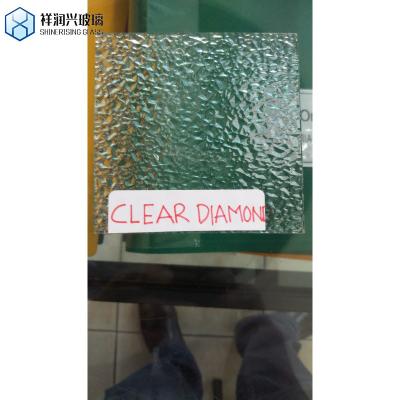 Cina Vetro singolo con filo/vetro decorativo/vetro da bagno 4-10 mm vetro a coste ultra trasparenti in vendita