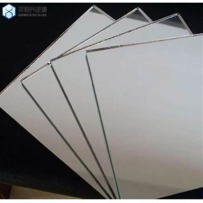 China Crystal Sapphire Blue Pack Round Square Glass Beveled Mirror 3.0mm Customized Tray for sale