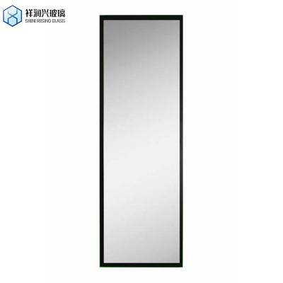China Crystal Sapphire Blue Pack Round Square Glass Beveled Mirror 3.0mm Customized Tray for sale