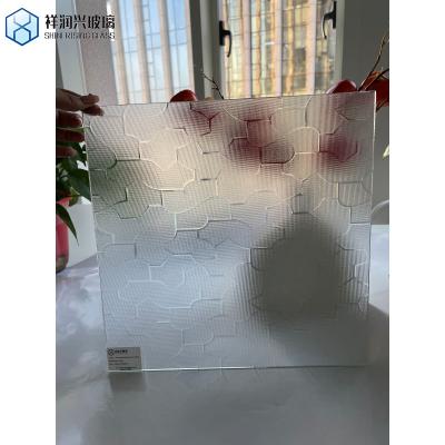 Cina 3mm 5mm 5.5mm 6mm Chiaro Nashiji Millenium Karatachi Wanji Vetro Figurato Disegno Vetro laminato Opzione in vendita