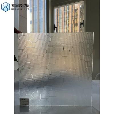 Cina 3mm 5mm 5.5mm 6mm Chiaro Nashiji Millenium Karatachi Wanji Vetro Figurato Disegno Vetro laminato Opzione in vendita