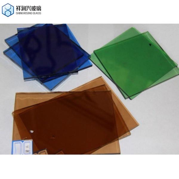 Quality Building Glass Colored/Tinted Tempered Glass Laminated with Polished Edge for sale