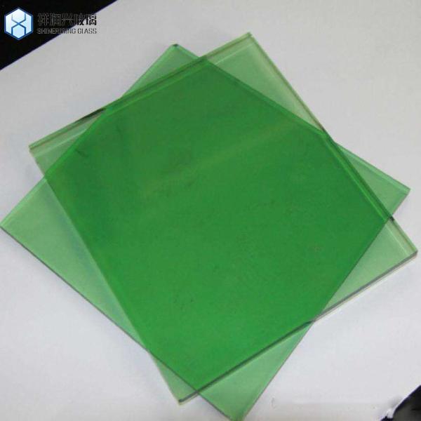 Quality Building Glass Colored/Tinted Tempered Glass Laminated with Polished Edge for sale