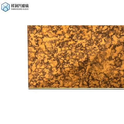 中国 金 装飾 古銅 ドア ガラス 鏡 タイル 銀色仕上げのガラスシート 販売のため