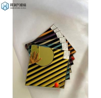 Cina Requisito del cliente vetro moderno bronzo oro vetro colorato pannello specchio vetro galleggiante chiaro in vendita