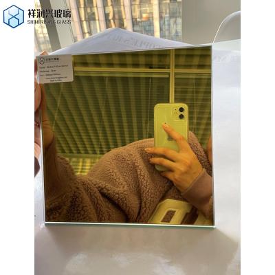 Cina Flat Polished Edge Work Glass Frame Specchio colorato per decorazioni Specchio a vetro galleggiante in vendita