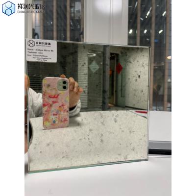 China 4-8mm Beveled Vintage Royal Antique Mirror Glass Sheets Tiles for Modern Architecture for sale